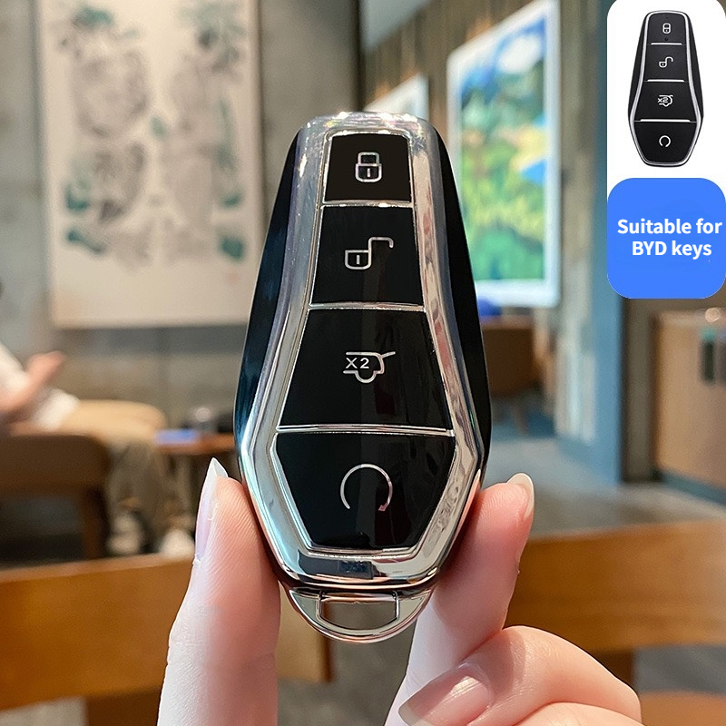 BYD Remote Key Case รูปแบบการ์ตูนน่ารักสำหรับ BYDAtto 3 Dolphin High ...