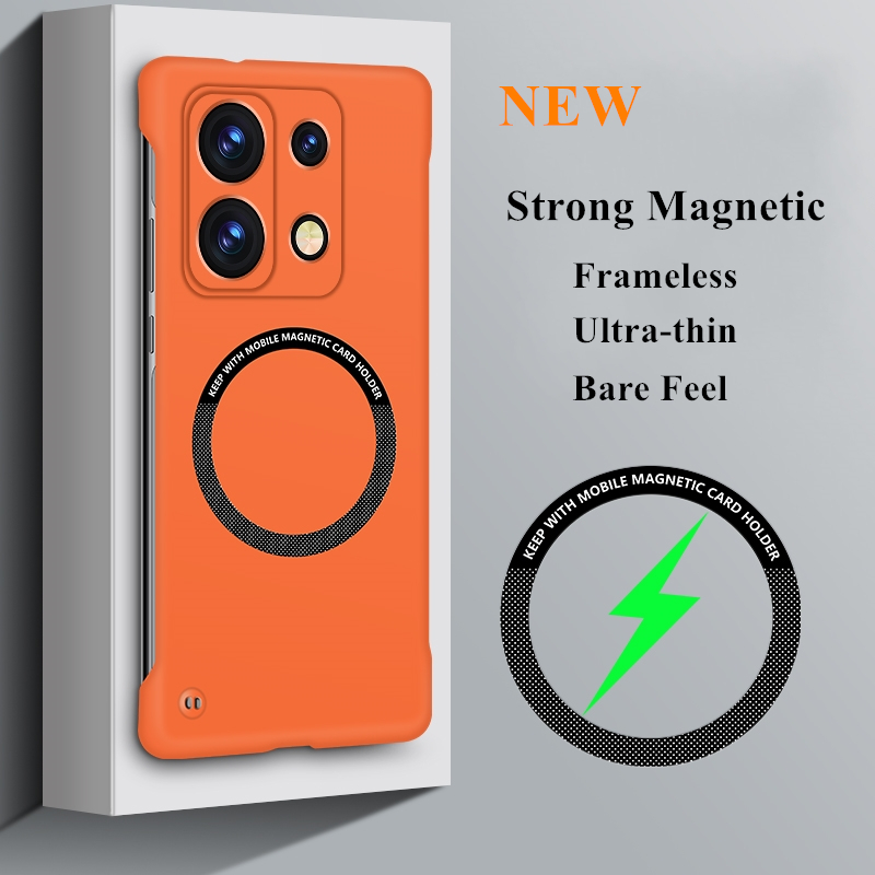 เคสโทรศัพท์มือถือ PC ผิวด้าน แบบแม่เหล็ก ไร้กรอบ สําหรับ Xiaomi 14 13 ...