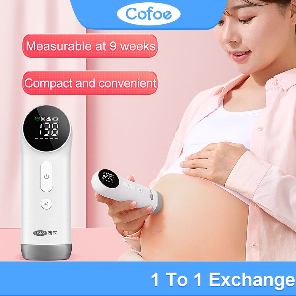 Cofoe Fetal Doppler Baby Prenatal Heart Rate Monitor Heartbeat Detector No Radiation Bluetooth ...