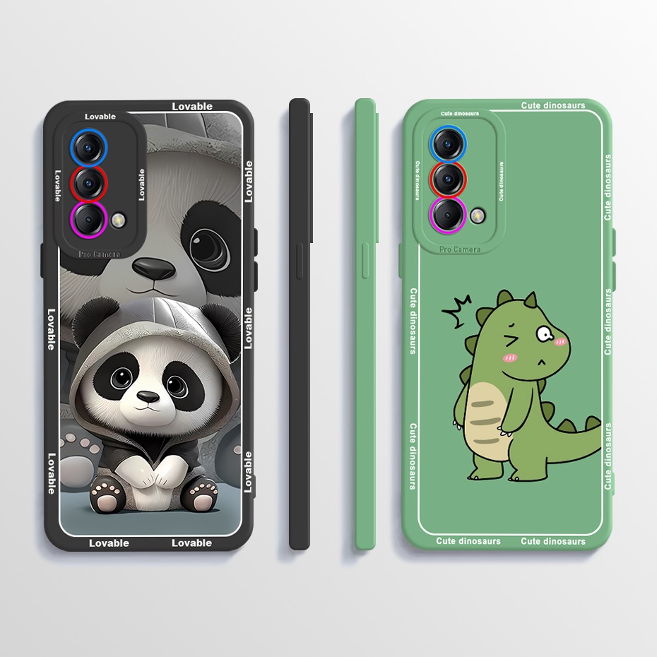 เคสโทรศัพท์มือถือ ซิลิโคนนิ่ม กันกระแทก ลายแพนด้าน่ารัก สําหรับ Realme ...
