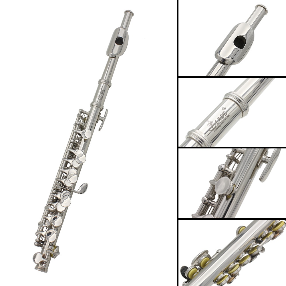 ( In Stock ) Piccolo Ottavino ขลุ่ยชุบเงินครึ่งขนาด C Key Cupronickel ...