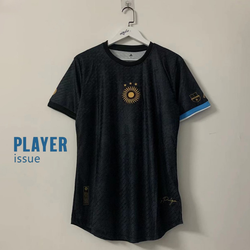 เสื้อกีฬาแขนสั้น ลายทีมผู้เล่น Argentina's Messi comma jersey 23 24 ไซ ...