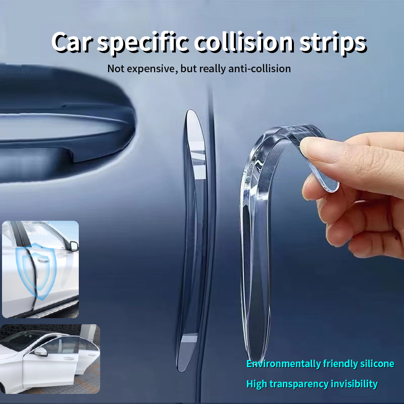 รถ Anti-Collision Strip ซิลิโคนโปร ่ งใส Anti-Collision สติกเกอร ์ ...