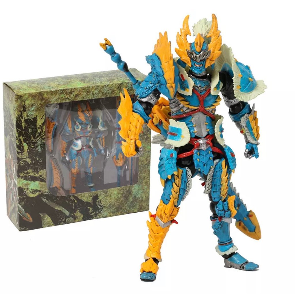 ตุ๊กตาฟิกเกอร์ Monster Hunter World Zinogre Armor Swordsman ขยับได้ ของ ...