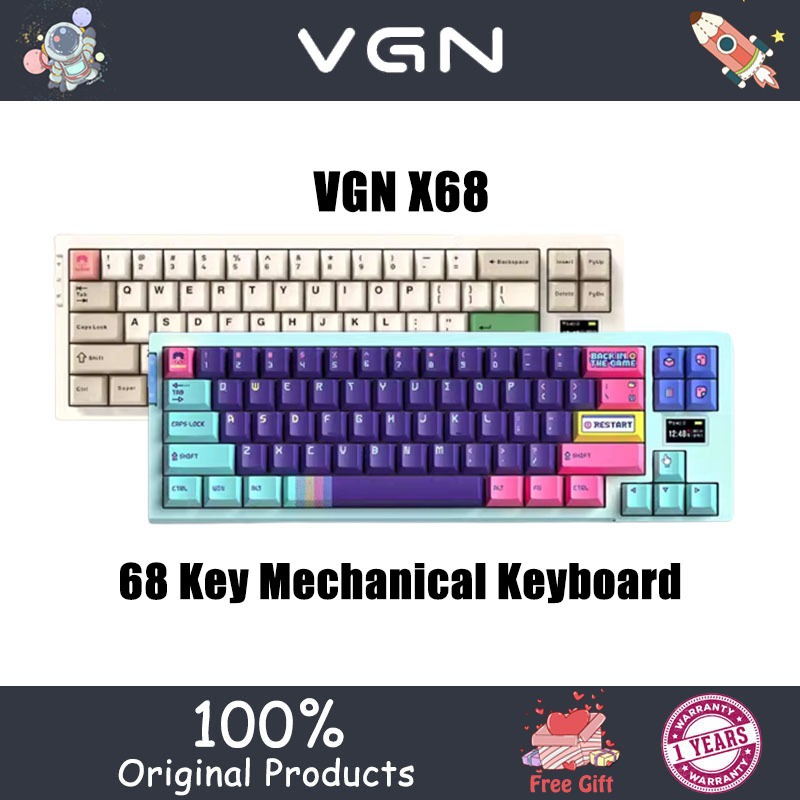 VGN X68 overlord the third mock examination mechanical keyboard PBT ...