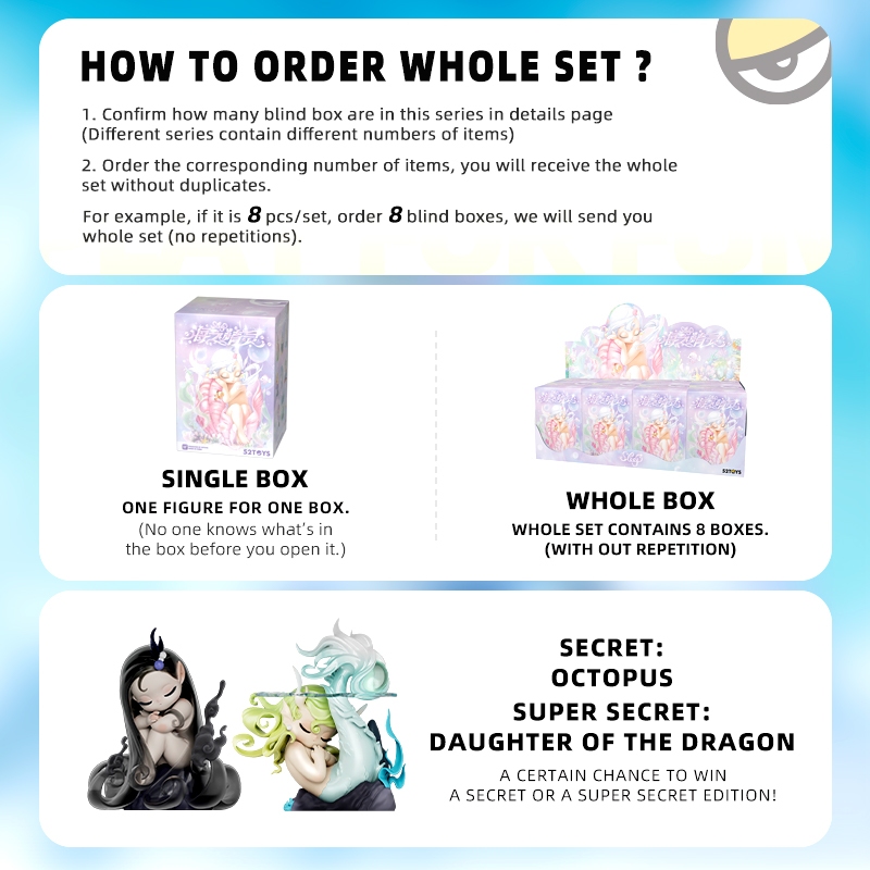 52TOYS Sleep Sea Elves Series Blind Box Figure Toy | Shopee Thailand