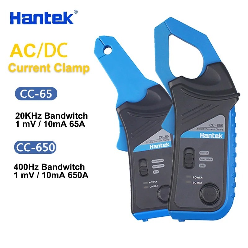 Hantek แคลมป์มิเตอร์วัดกระแสไฟ AC DC CC65 CC650 สําหรับ Oscilloscope ...