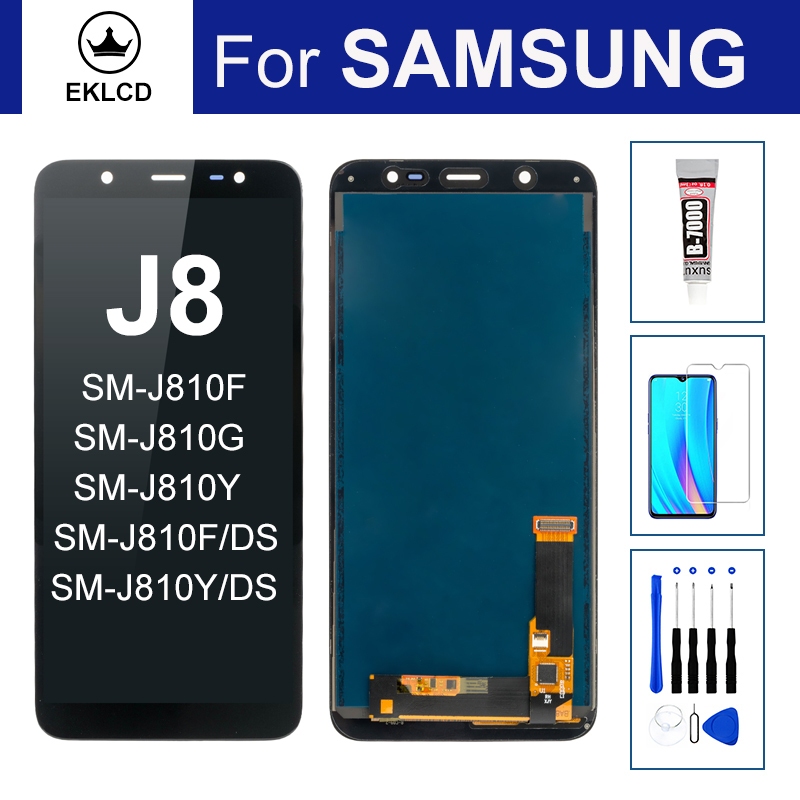 ซัมซุงกาแล็กซี่ J8 2018 J810 J810F J810Y / DS 6.0 นิ้วจอแสดงผล LCD ...