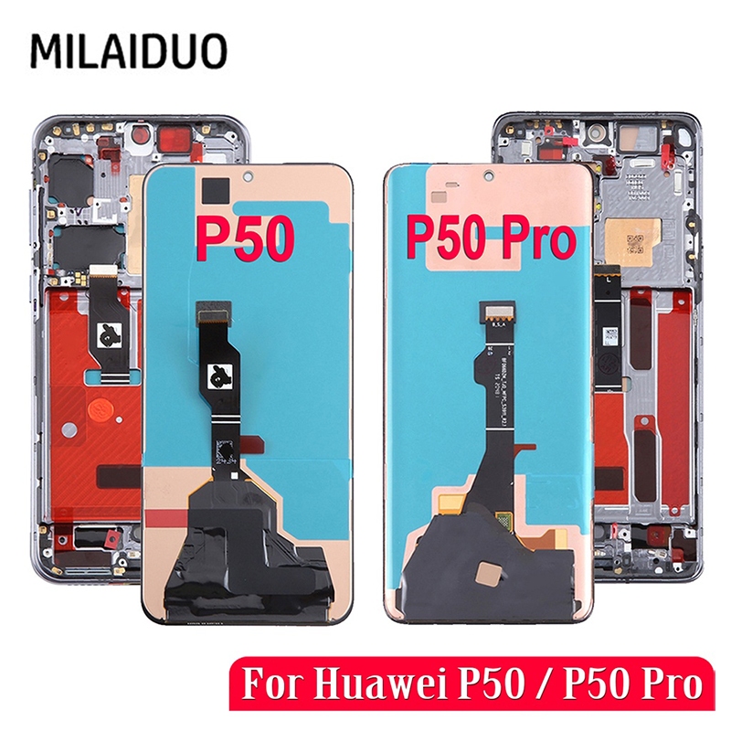 ของแท้ หน้าจอสัมผัส LCD OLED สําหรับ Huawei P50 Pro JAD-AL50 JAD-LX9 ...