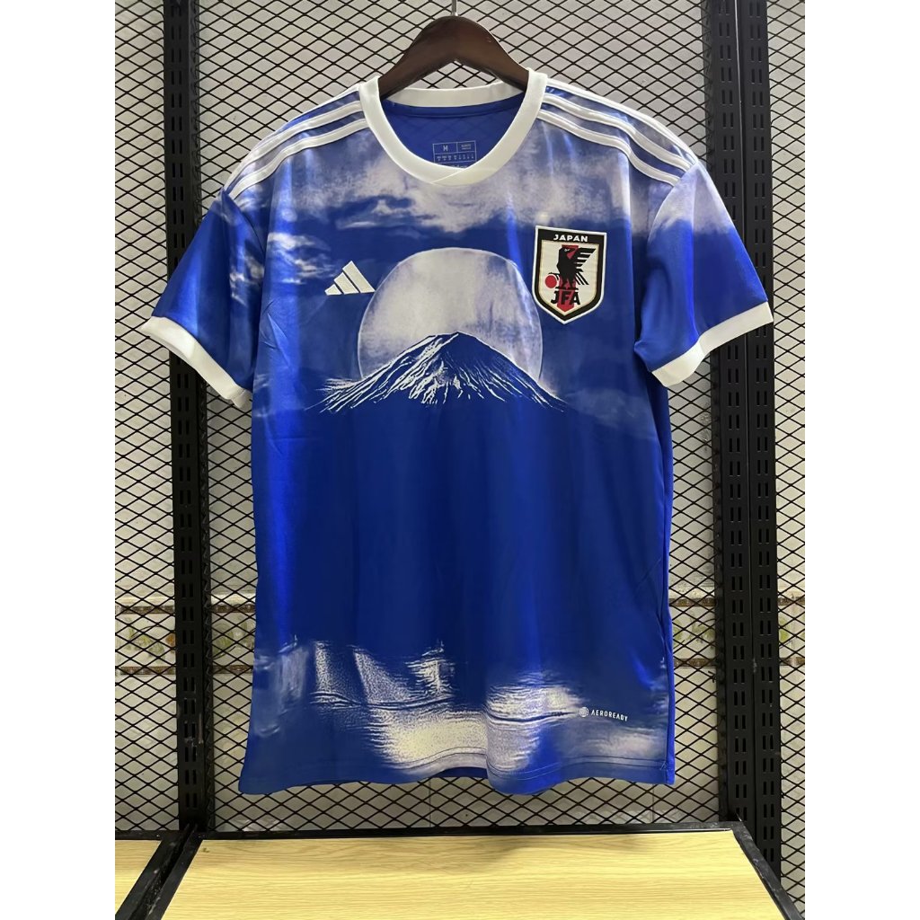 เสื้อกีฬาแขนสั้น ลายทีมชาติฟุตบอล Mount Fuji Japan Jersey 23 24 fans ...