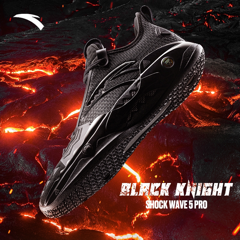 ANTA x Shock Wave 5 Pro ผู้ชาย ไครีเออร์วิง รองเท้าบาสเกตบอล เบาะรอง กันลื่น สนับสนุน 112411111 ...