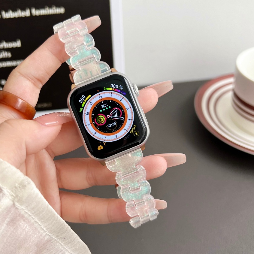 Bling Radium Carving Reflection Strap Compatible For Watch Strap ...