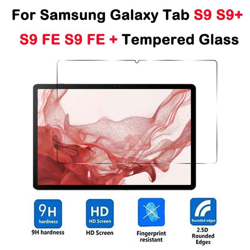 ฟิล์มกระจกนิรภัยกันรอยหน้าจอ 9H กันรอยนิ้วมือ สําหรับ Samsung Galaxy Tab S9 S9 FE S9+ S9FE ...