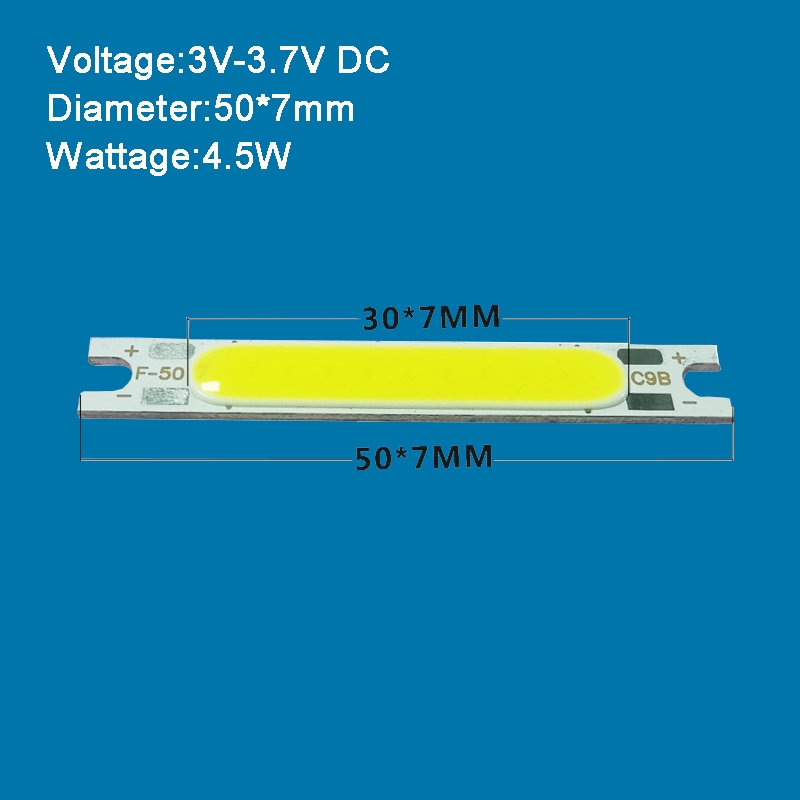 แถบไฟ LED COB 3V 3.7V 4W 6W 4000K สีขาวอบอุ่น 2 ชิ้น | Shopee Thailand