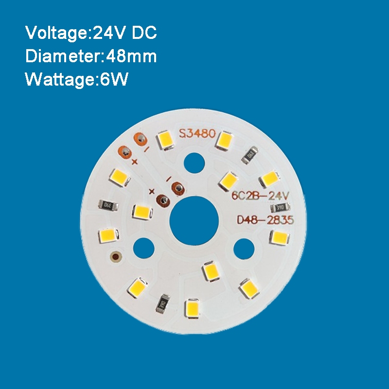 2 ชิ้น 12V 24V LED สีขาวอบอุ่น 4000K โคมไฟ หลอดไฟ บอร์ด แหล่งกําเนิดแสง ...