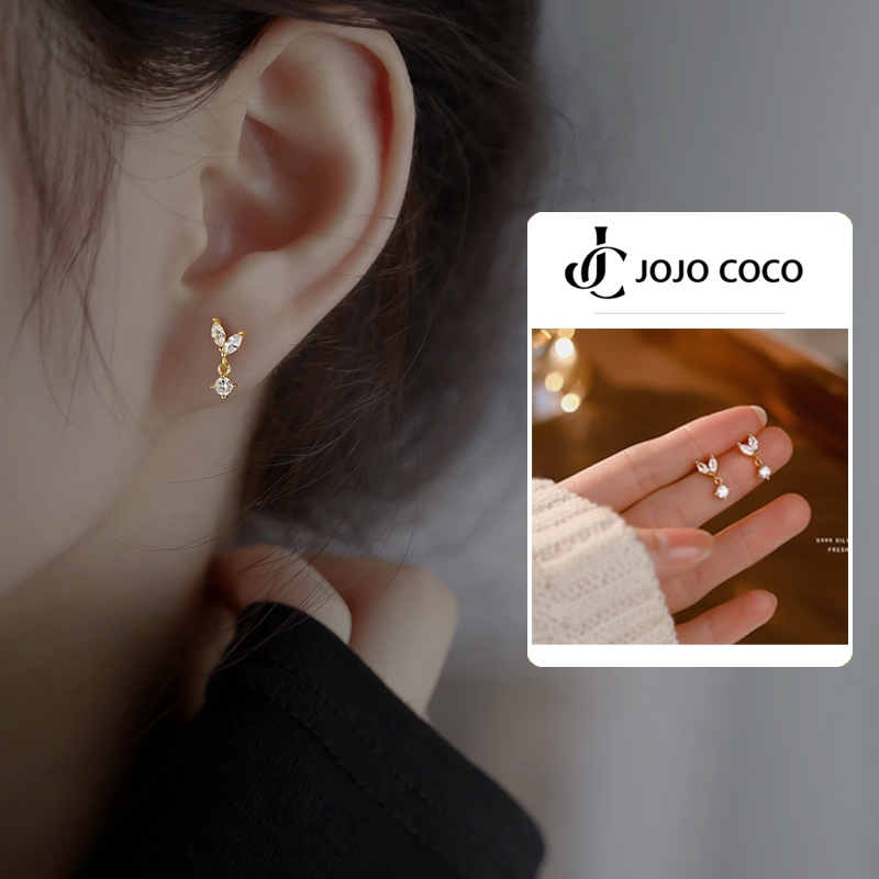 Jojo COCO ต่างหูเพทาย สไตล์ใหม่ ละเอียดอ่อน สําหรับผู้หญิง | Shopee ...