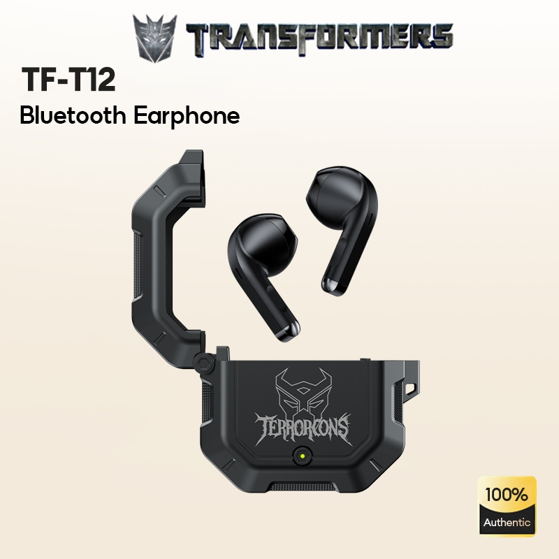 Transformers TF-T12 หูฟังบลูทูธ HD คุณภาพเสียง สัมผัสอัจฉริยะ กันน้ํา | Shopee Thailand