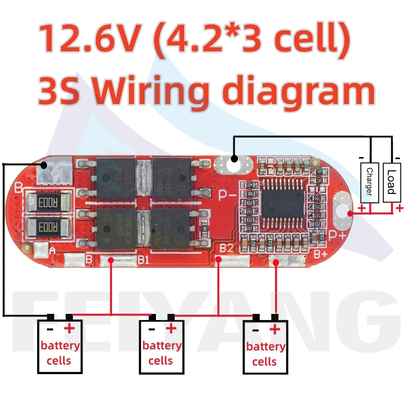 Bms 1S 2S 10A 3S 4S 5S 25A Bms 18650 Li-ion Lipo แบตเตอรี่ลิเธียม ...
