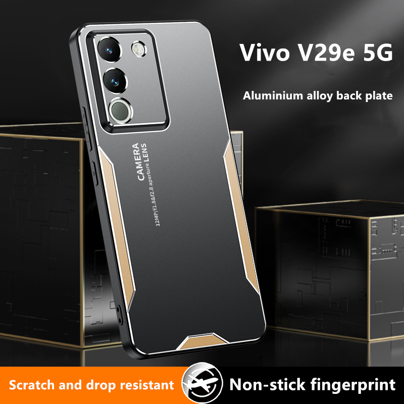 เคส Vivo V29e 5G สำหรับ Vivo V29e 5G【เคลือบอลูมิเนียมอัลลอยด์ + TPU ...