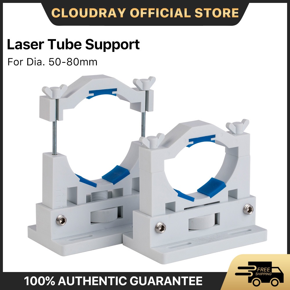 Cloudray Co2 Laser Tube Holder Support อุปกรณ์เมาท์ขาตั้งพลาสติก 50-80mm สําหรับเครื่องแกะสลัก ...