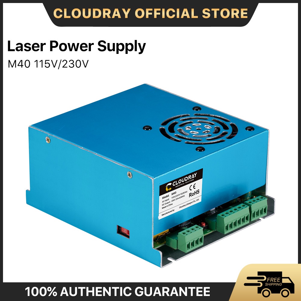 Cloudray 40W Laser Power Supply พาวเวอร์ซัพพลายเลเซอร์ CO2 M40 115V ...