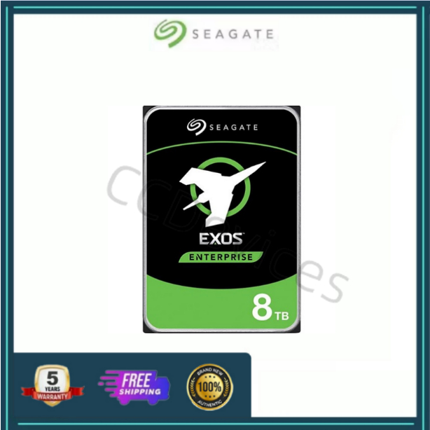 Seagate ฮาร์ดดิสก์ไดรฟ์ภายใน EXOS 7E8 8TB 512E/4KN SATA 6Gb/s 7200RPM ...