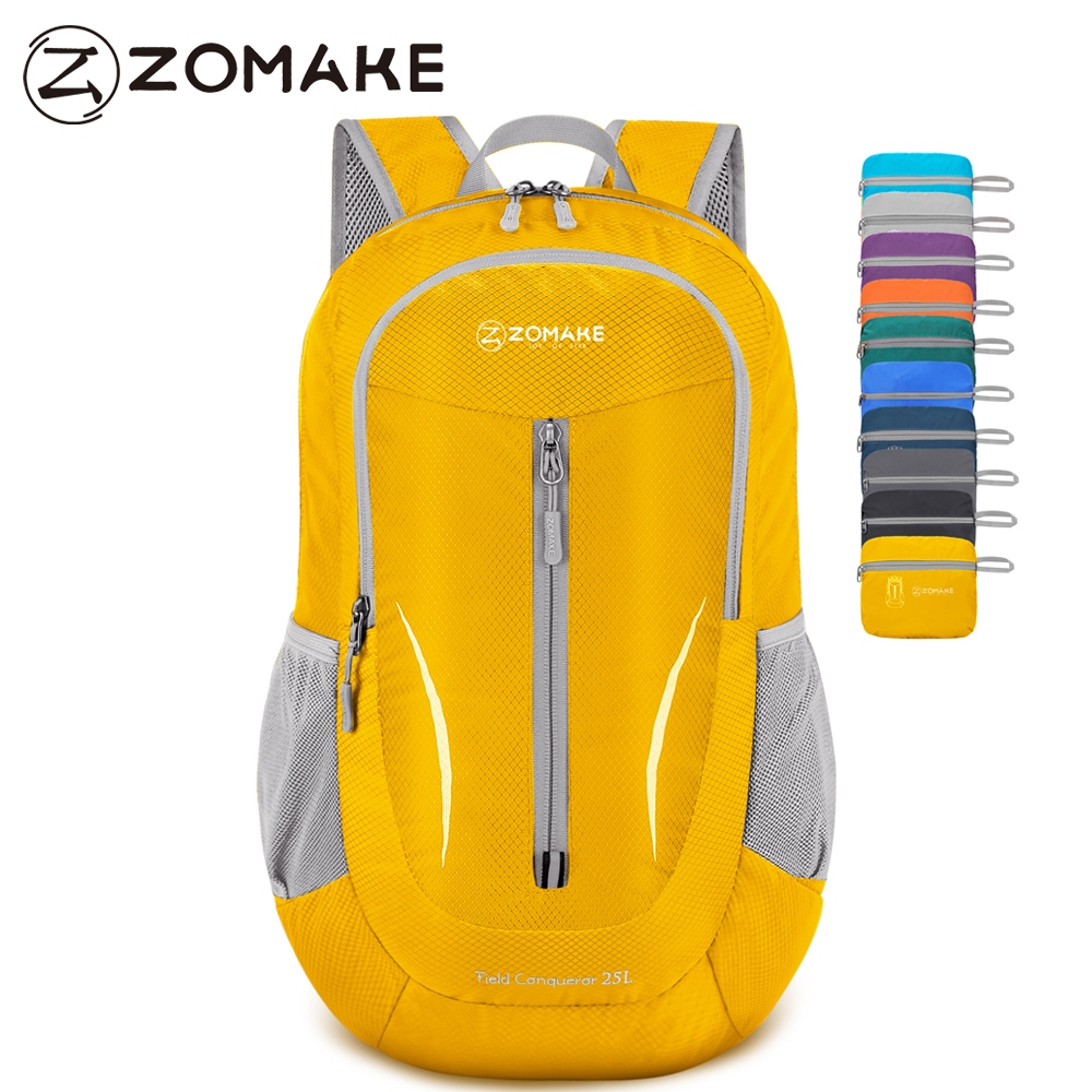 ZOMAKE Foldable Backpack กระเป๋าเป้สะพายหลัง น้ำหนักเบา 25L กันน้ํา พับ ...