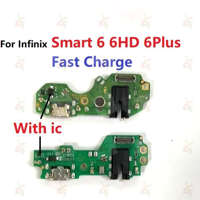 บอร์ดชาร์จเร็ว สําหรับ Infinix Smart 6 HD Plus X6511B X6511 X6511E ...
