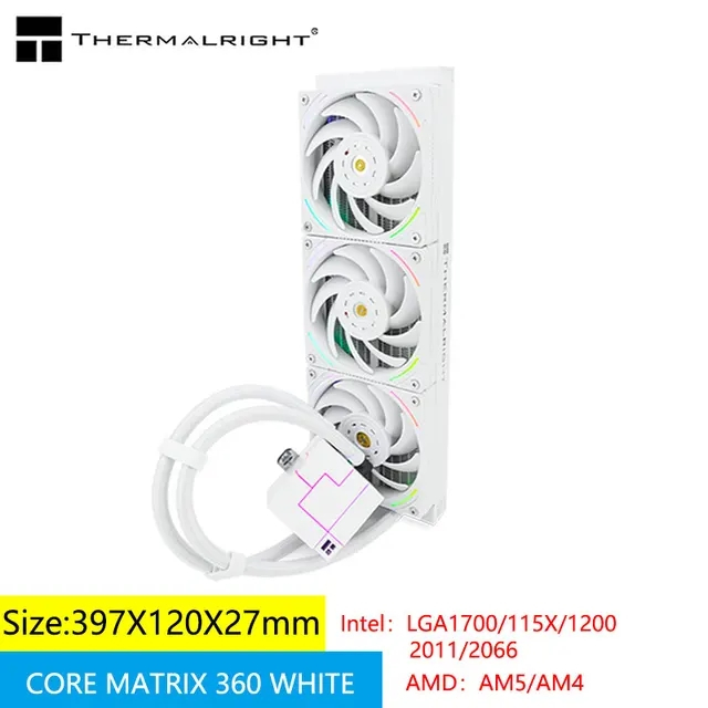 Thermalright CORE MATRIX 360 All-in-One สวิตช์หัวเข็มขัดระบายความร้อน ...