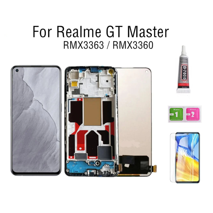 Oled พร้อมกรอบสําหรับ Realme GT Master Edition RMX3360 RMX3363 จอแสดงผล ...