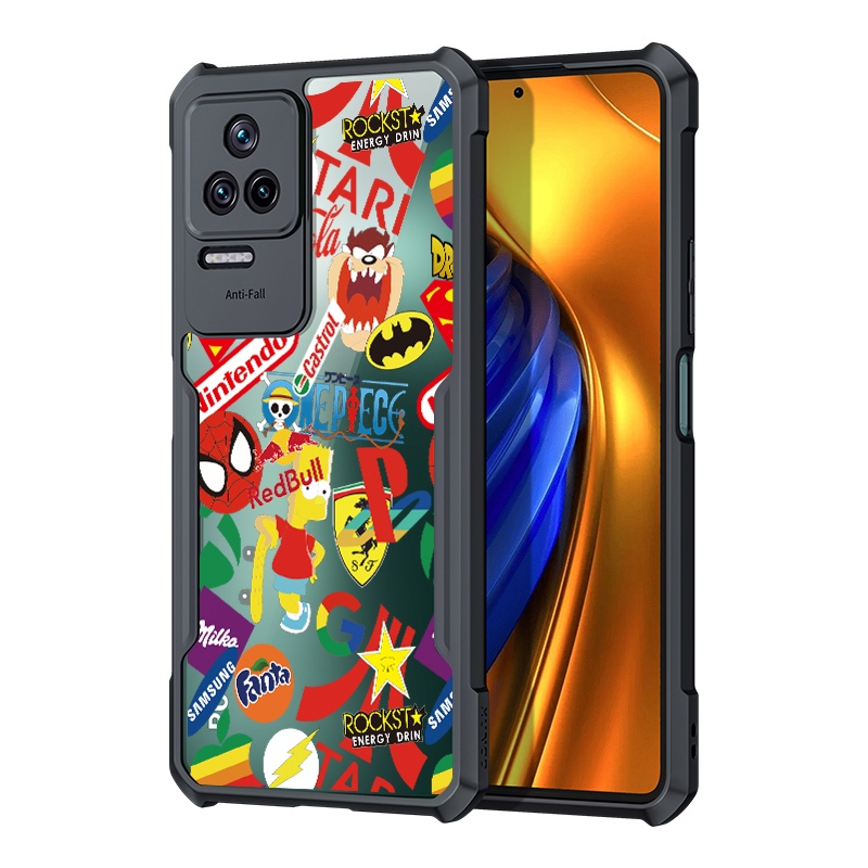 ใหม ่ ทาสีกันกระแทกกรณี Xiaomi Mi Poco F6 Pro F5 F4 F3 Poco C65 C55 C40 ...