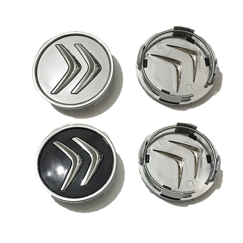4pcs 60mm Citroen รถศูนย์ล้อ Hub Caps ครอบคลุม Hub ฝาครอบป้ายสัญลักษณ์ ...
