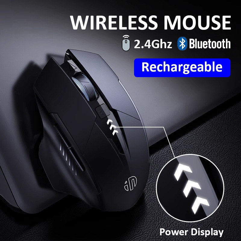 Inphic F1 / A1 เมาส์ไร้สาย บลูทูธ 2.4G Wireless / Bluetooth Mouse แบบ ...