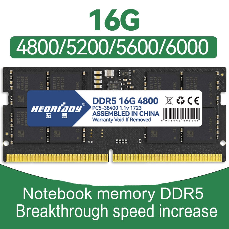 Hongxiang โมดูลหน่วยความจําแล็ปท็อป DDR5 32G 16G 4800 5200 5600 6000 6400 | Shopee Thailand