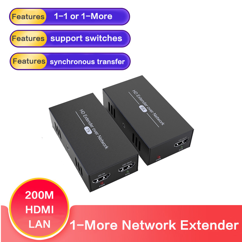 Hdmi extender 200m | ตัวขยาย HDMI เป็น RJ45 สามารถจับคู่กับตัวแปลงสาย ...