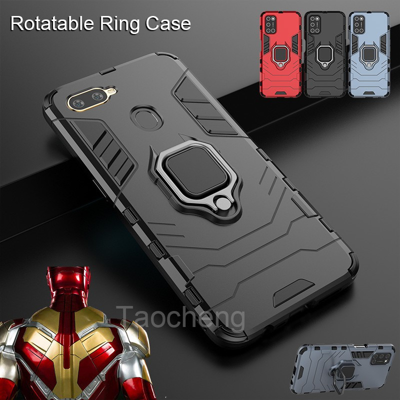 เคสแข็ง พร้อมแหวนแม่เหล็ก สําหรับ OPPO F9 pro Reno 10X Room A98 A58 4G ...