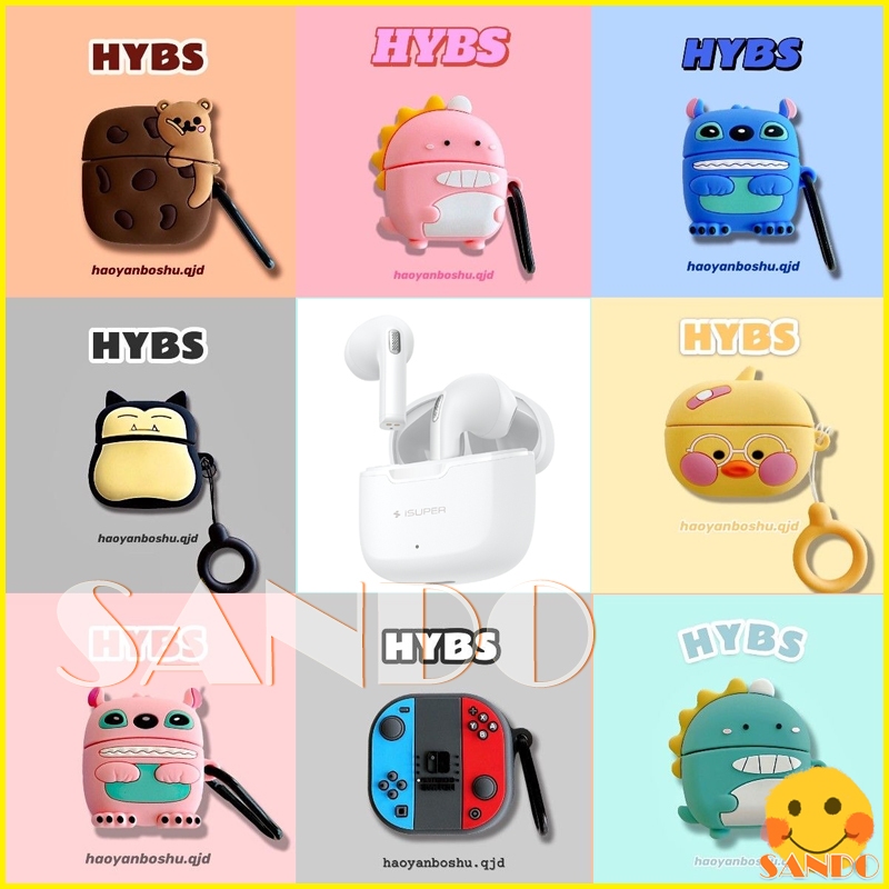 เคส iSuper Evo Bud Air case เคสซิลิโคนนิ่ม ลายการ์ตูน สําหรับ iSuper ...