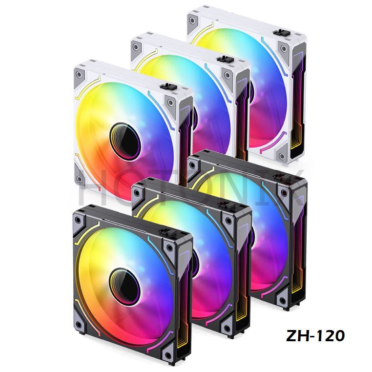 Jonsbo ZH120 ZH-120 พัดลมระบายความร้อน PWM ARGB 120 มม. สําหรับเคสพีซี ...