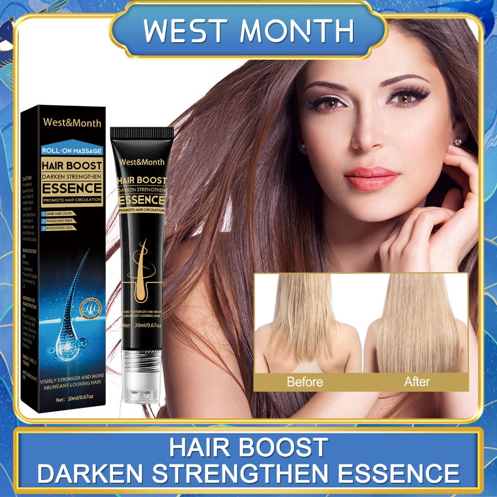 West&month Hair Boost Darken Strengthen Essence เซรั่มนวดหนังศีรษะ ต่อต้านผมร่วง 20 มล. | Shopee ...