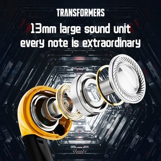 Transformers MG-C03 หูฟังบลูทูธ V5.3 ลดเสียงรบกวนการโทรด้วยไมโครโฟนคู่ ...
