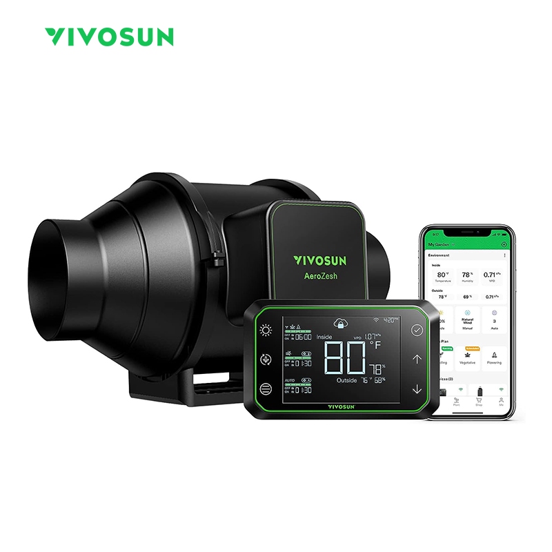 VIVOSUN AeroZesh S4-S8 Inline Fan +Speed Controller พัดลมระบายอากาศ ...