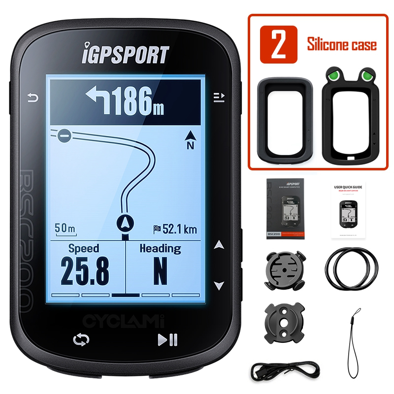 Igpsport BSC200 GPS เครื่องวัดความเร็วจักรยาน แบบไร้สาย หน้าจอดิจิตอล ...