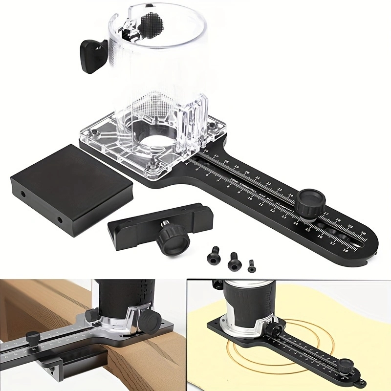 1Set Circle Cutting Jig For Electric Hand Trimmer Wood Router Milling ...