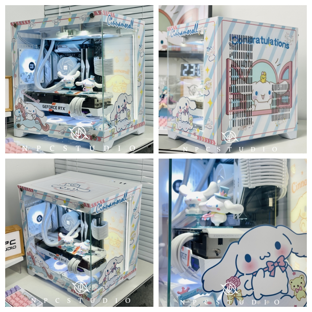 Tsunami Coolman Mini Vision ARGB Panorama Tempered Glass M-ATX Gaming ...