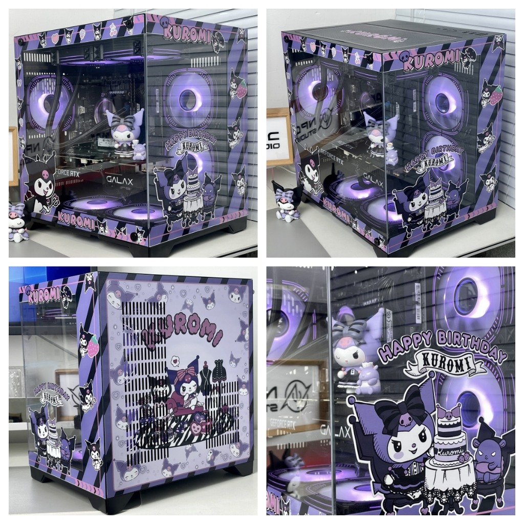 Tsunami Coolman Mini Vision ARGB Panorama Tempered Glass M-ATX Gaming ...