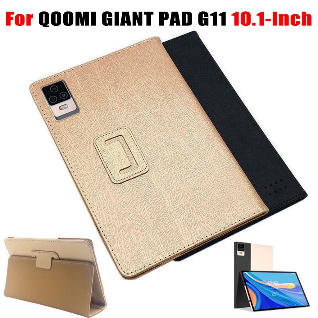 สําหรับ QOMOI GIANT PAD G11 10.1 นิ้วคุณภาพสูง PU หนังผ้าไหมรูปแบบฝา ...