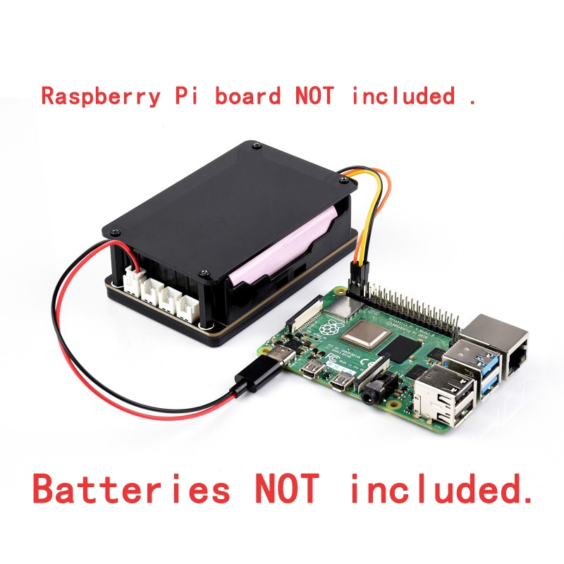 5v แหล่งจ่ายไฟ UPS โมดูลขยายบอร์ด Starter Kit สําหรับ RPI RasPi PI5 Raspberry Pi 5 4 รุ่น B PI4 ...