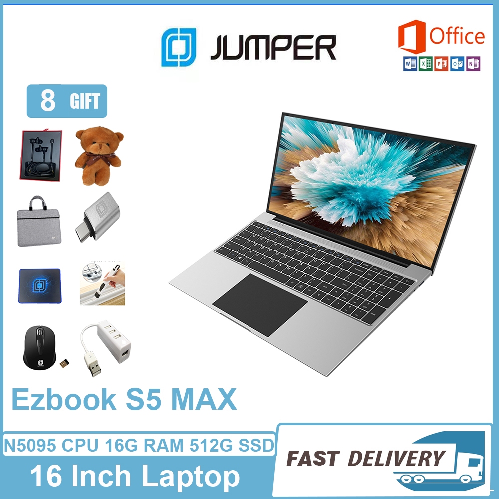 【Brand New】Jumper New Ezbook S5 MAX 16 Inch Gaming Laptop Notebook 16GB ...