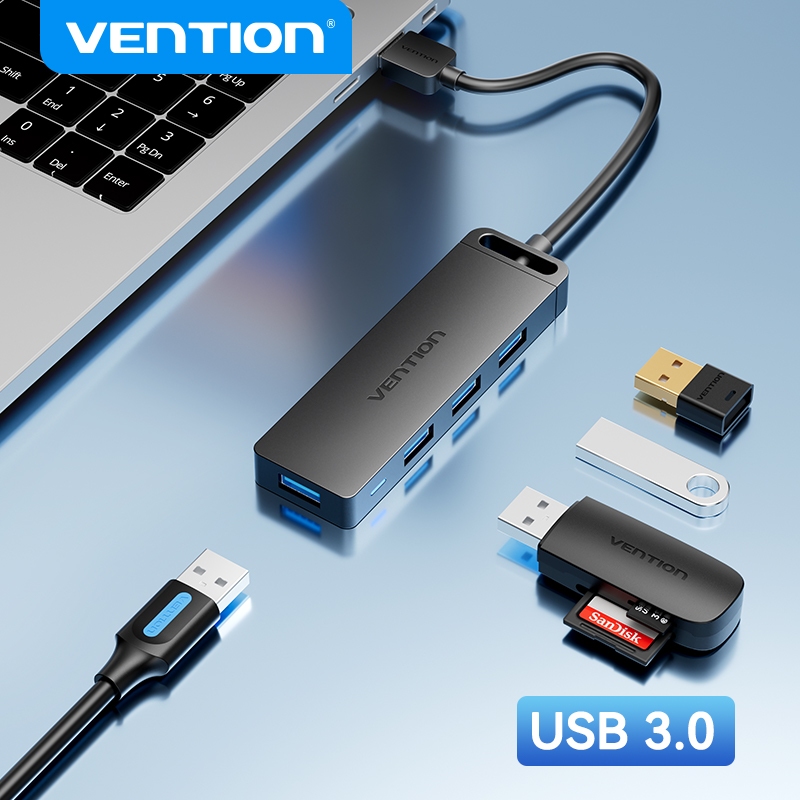 Vention Usb 3.0/2.0 Hub 4 Port Otg Power Supply Adapter สำหรับโน้ตบุ๊คพีซีแล็ปท็อป CHL/CHM-2 ...
