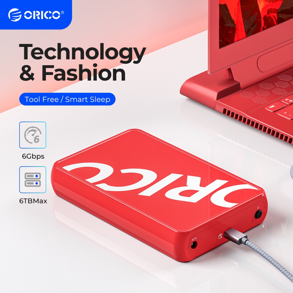 Orico เทรนด์ใหม่ 3.5 นิ้ว Type-C 6Gbps HDD Enclosure รองรับ UASP/TRIM ...